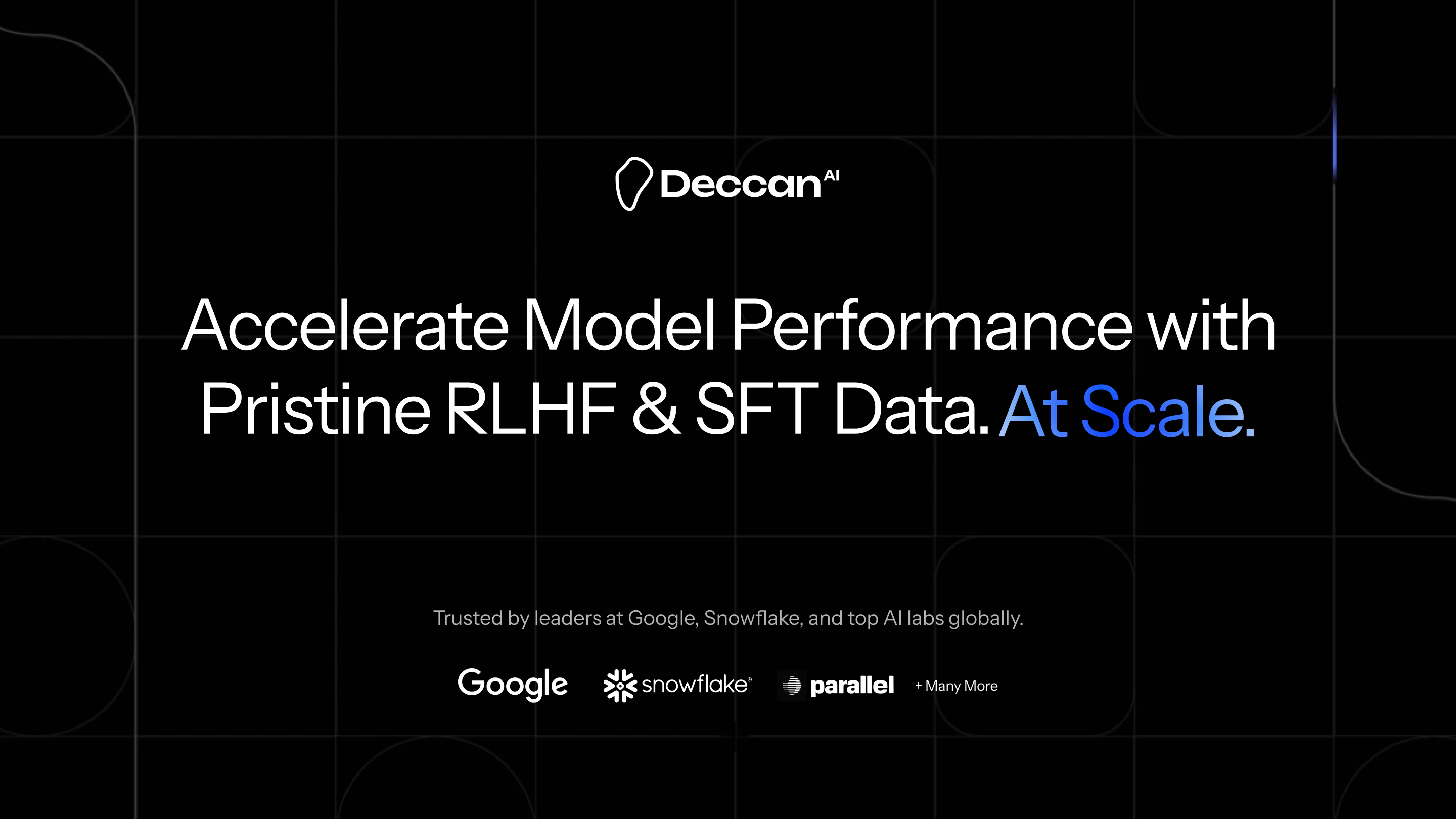 Pristine RLHF & SFT data | Deccan AI